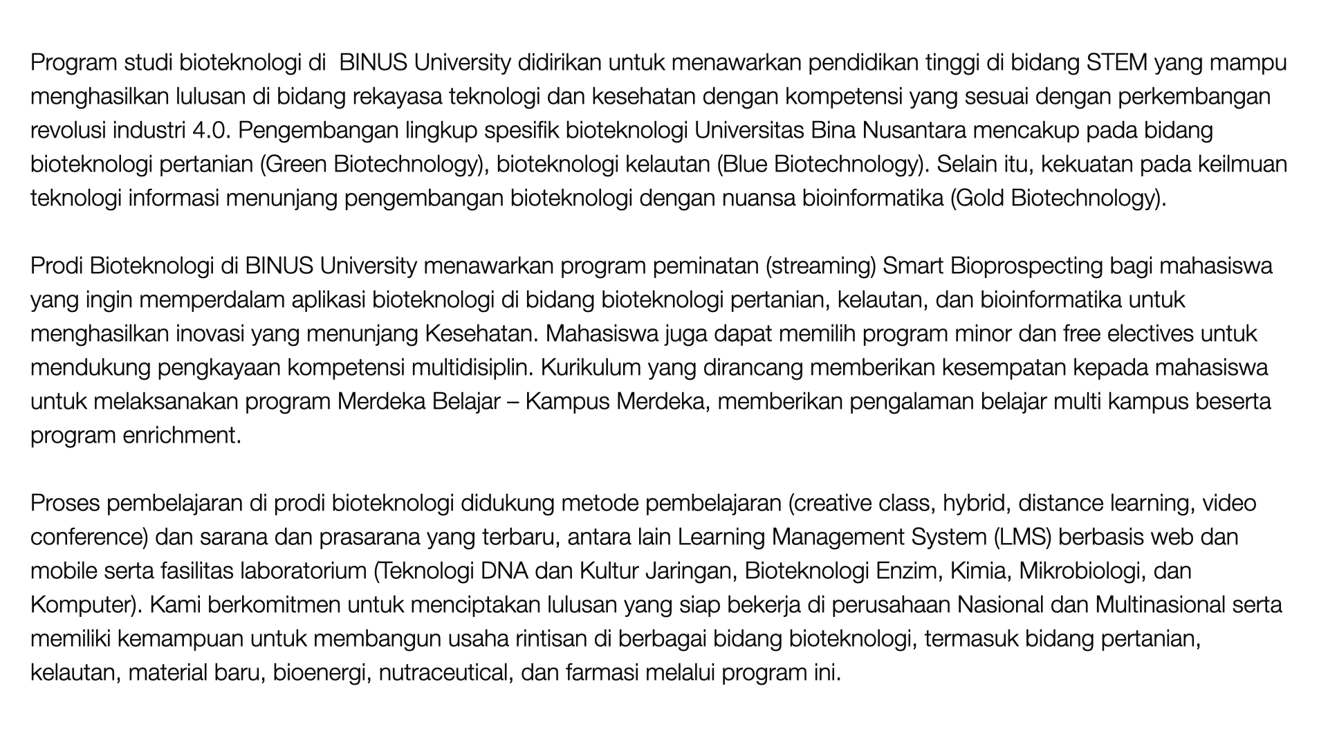 Greetings – Biotechnology